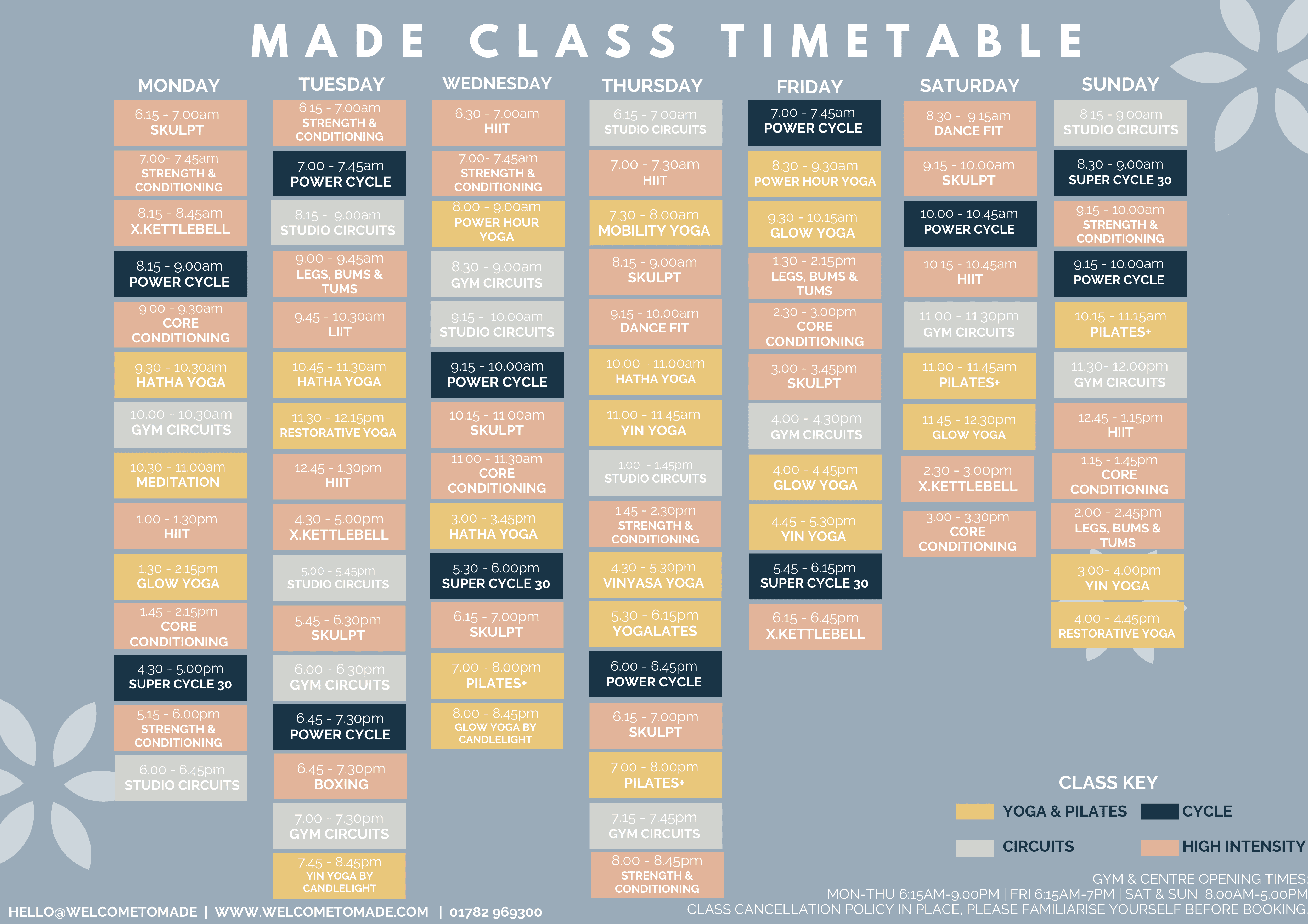 timetable - MADE