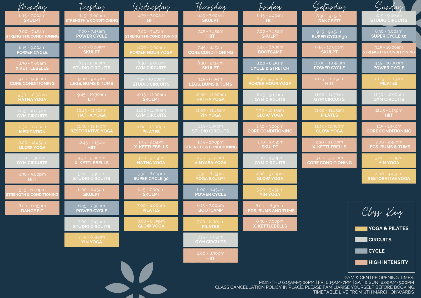 timetable - MADE