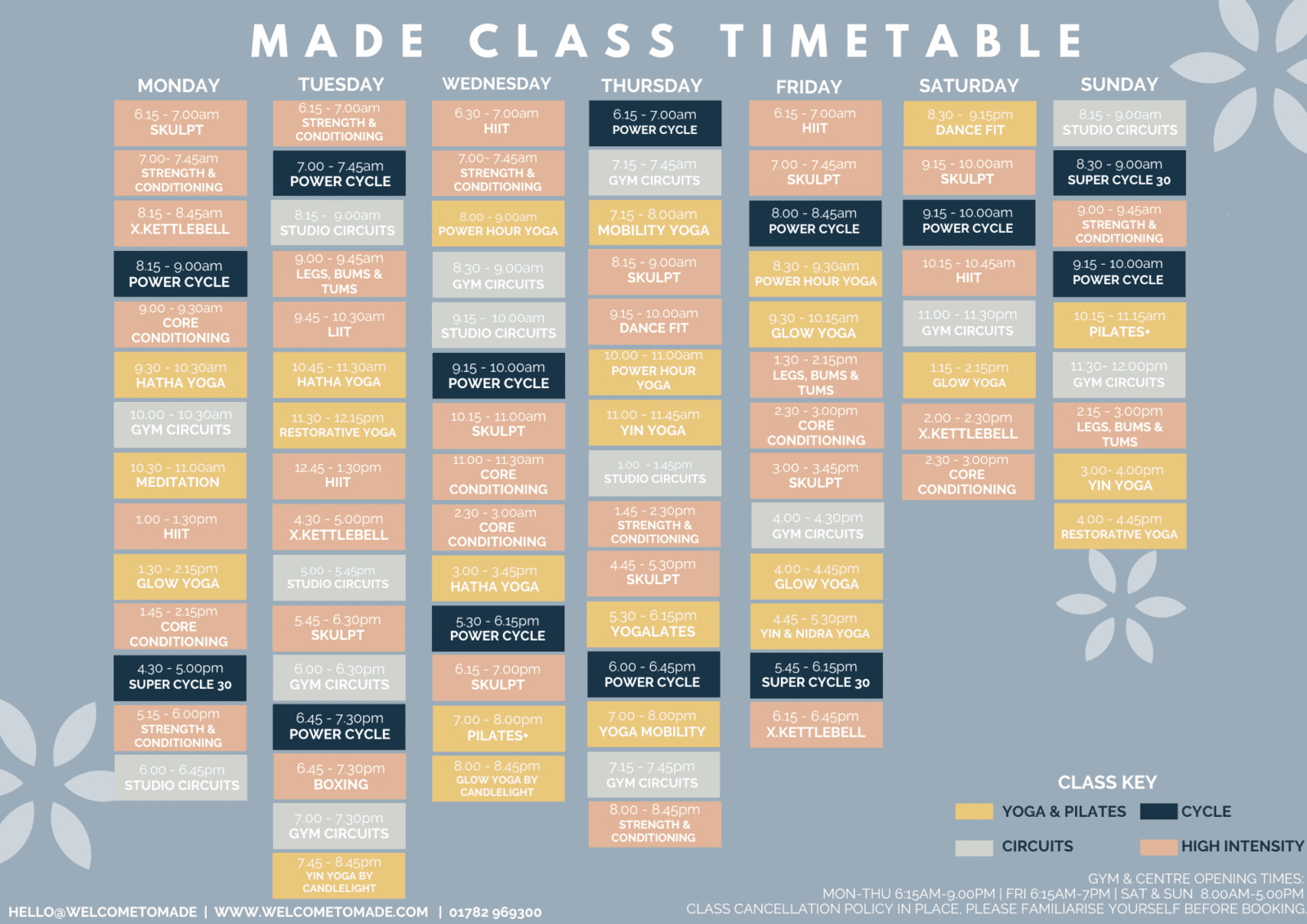 timetable - MADE